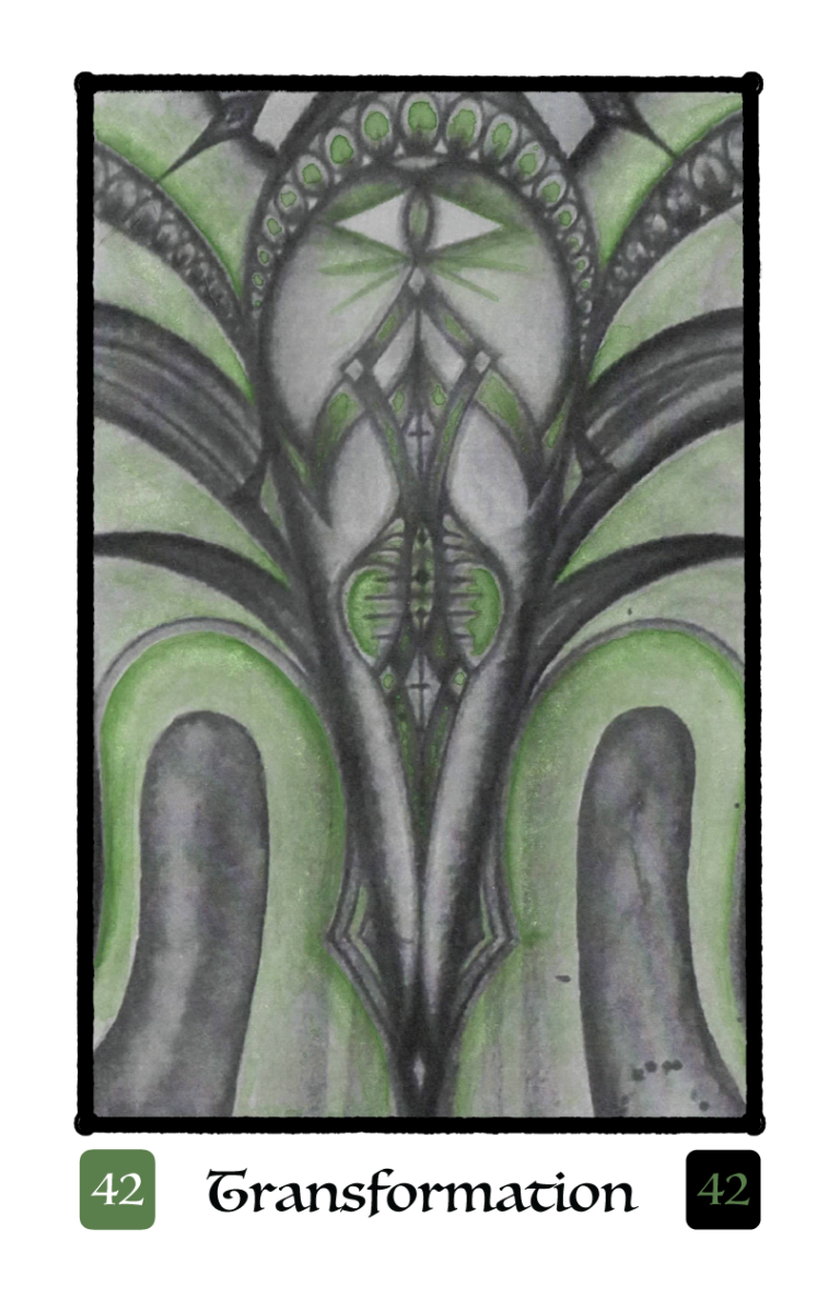 Deconstructed Divination Oracle Deck – cardboard tuck box